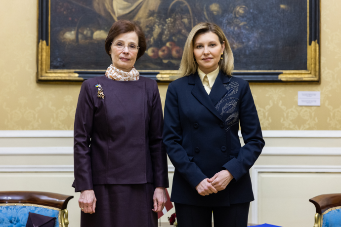 First Lady of Ukraine jointly with First Lady of Latvia visit Ukrainian ...