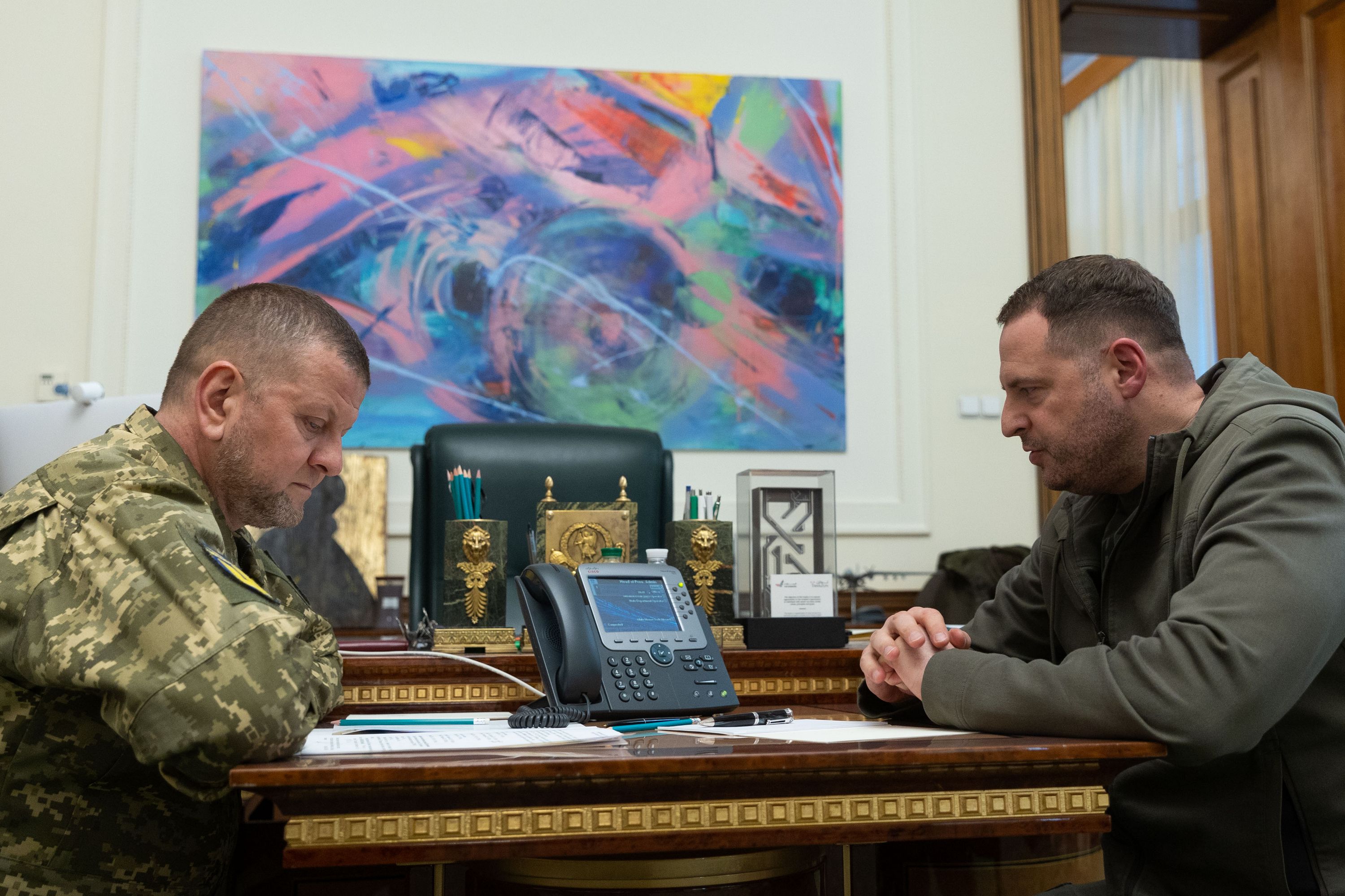 Andriy Yermak and Valerii Zaluzhny had a phone call with Jake Sullivan and Mark Milley ...