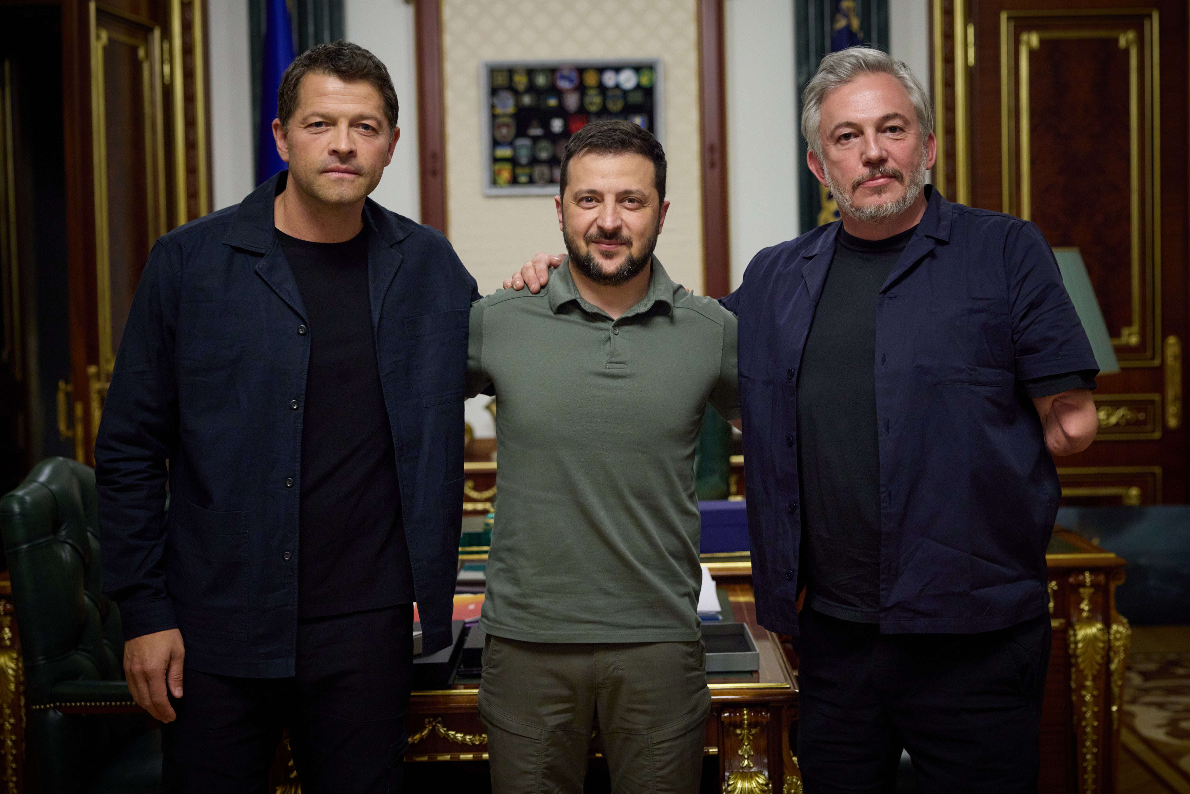 President of Ukraine met with actor Misha Collins who became UNITED24 ...