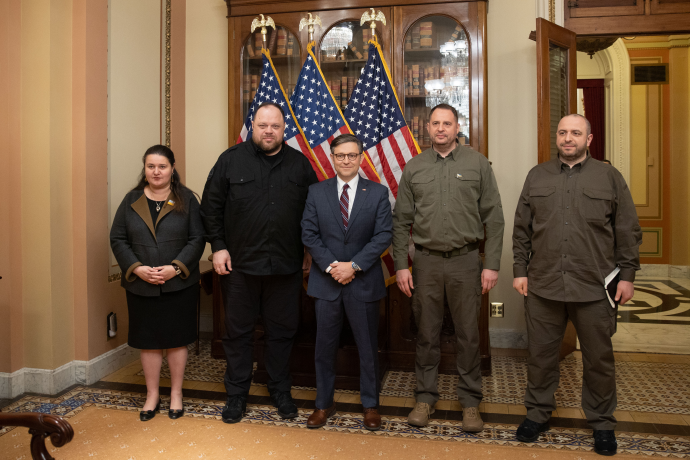 In Washington, D.C., Andriy Yermak, together with Ruslan Stefanchuk and ...