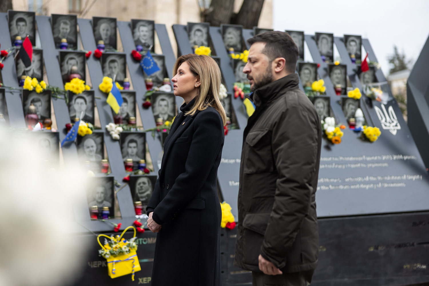 The Presidential couple honored the memory of the Heavenly Hundred ...
