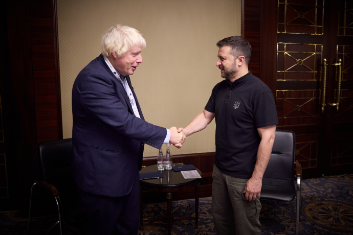 Volodymyr Zelenskyy Met with Boris Johnson in Kyiv — Official website ...