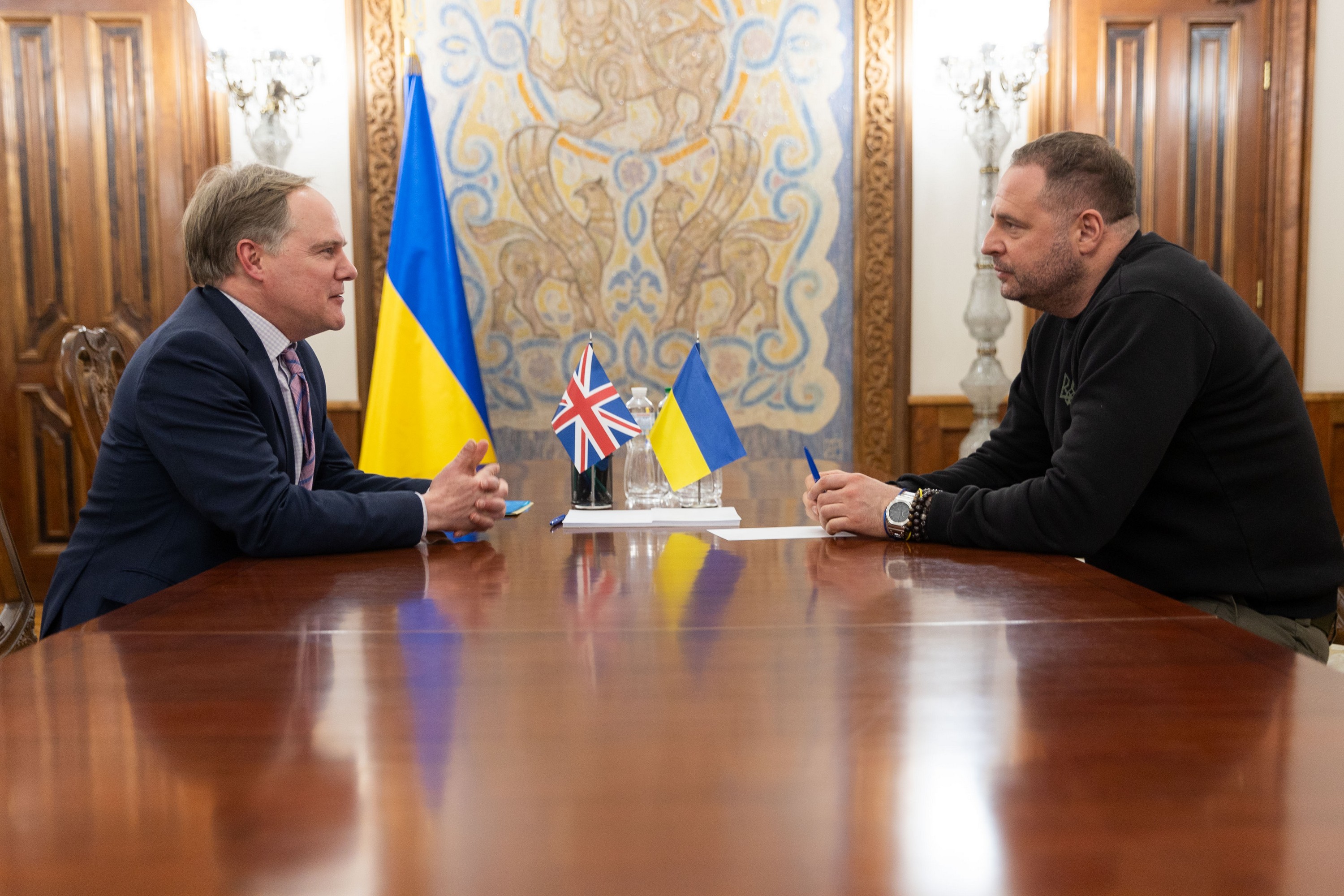 Andriy Yermak and UK Ambassador Discussed Battlefield Situation and Implementation of the One ...