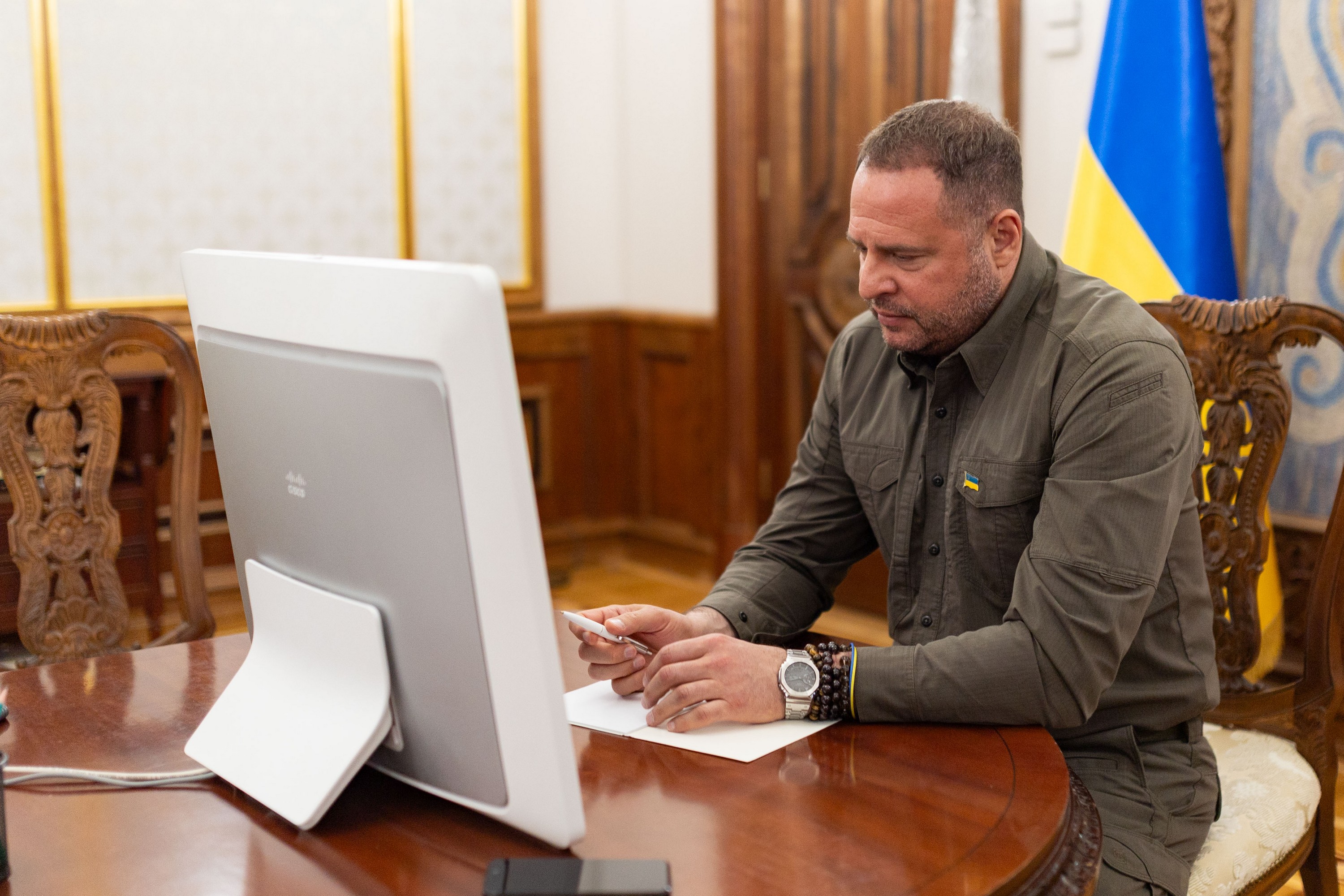 Andriy Yermak Holds a Phone Conversation with the National Security ...