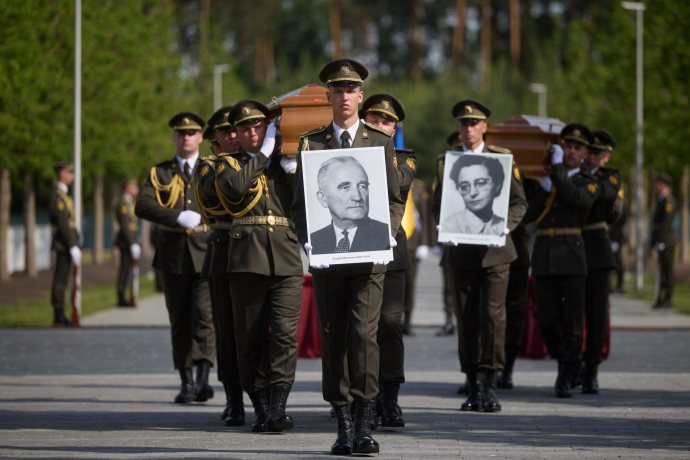 The President Took Part in the Reburial Ceremony of Andriy Melnyk and ...