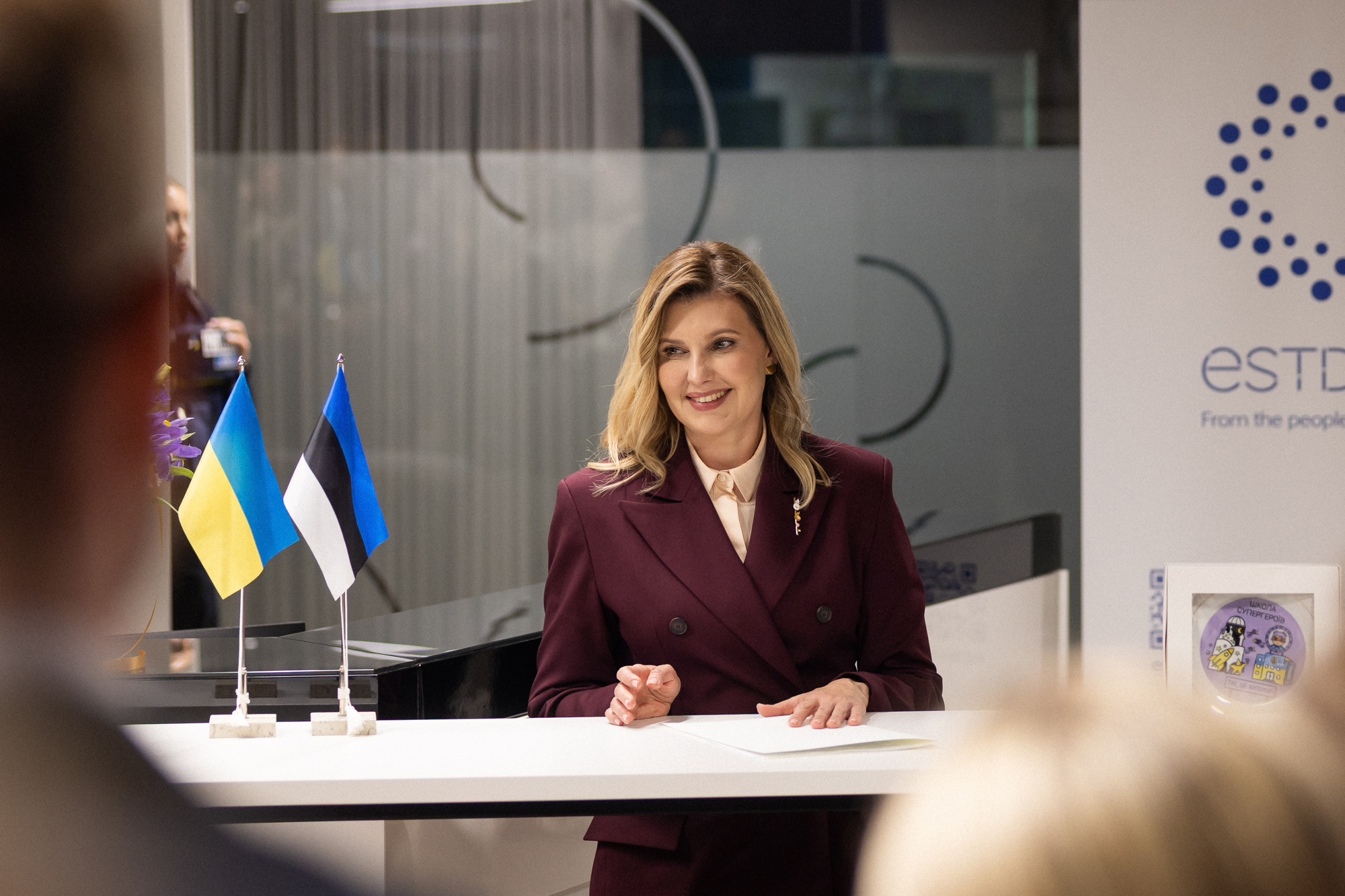 The First Lady of Ukraine and Representatives of the Estonian Center ...